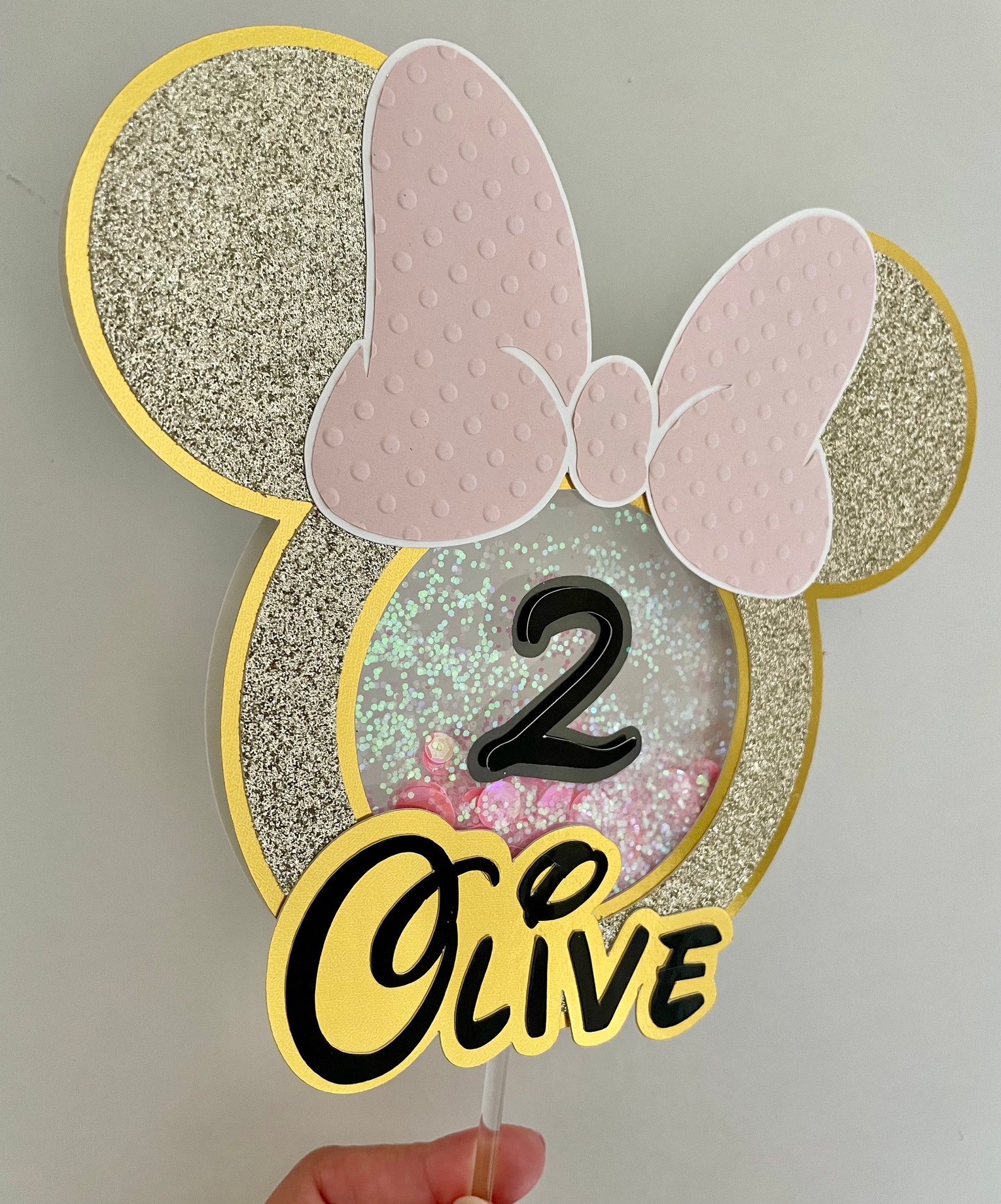 Minnie Magical Mouse Shaker Cake Topper Minnie Party Decor - Etsy
