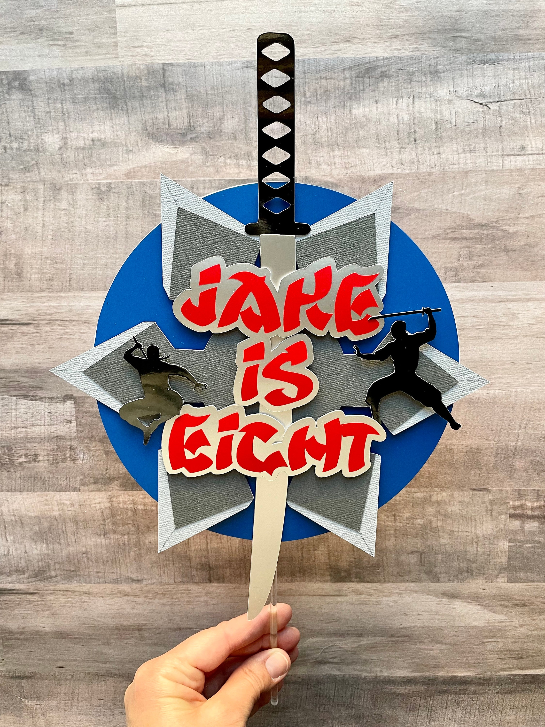 Custom Ninja Cake Topper / Martial Art Birthday Party / - Etsy