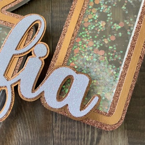 Rose Gold Age Number Shaker Cake Topper, Floating Number Cake Topper ...