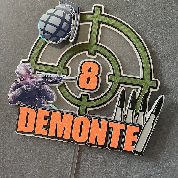 Call of Duty Cake Topper - Etsy