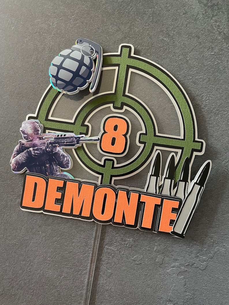 Customizable Military Cake Topper: Army Birthday Party Decor - Etsy