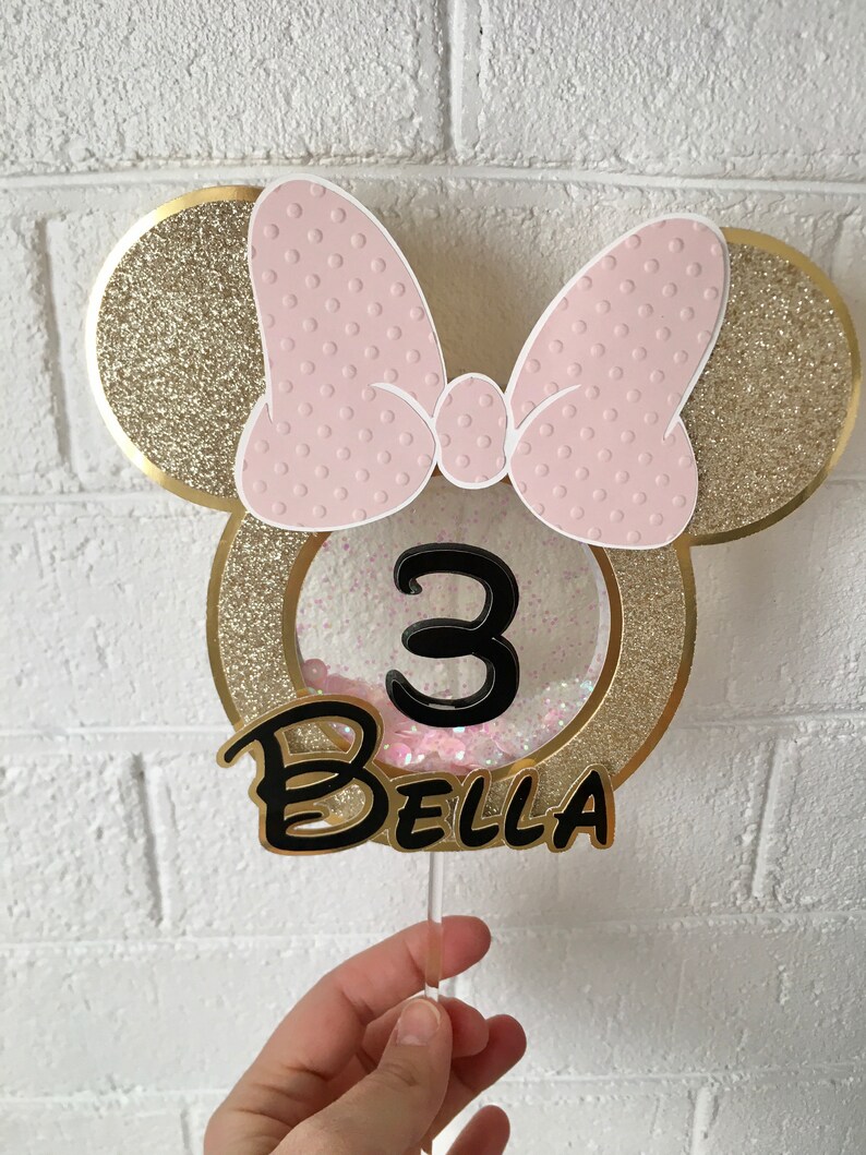 Minnie Magical Mouse Shaker Cake Topper Minnie Party Decor | Etsy