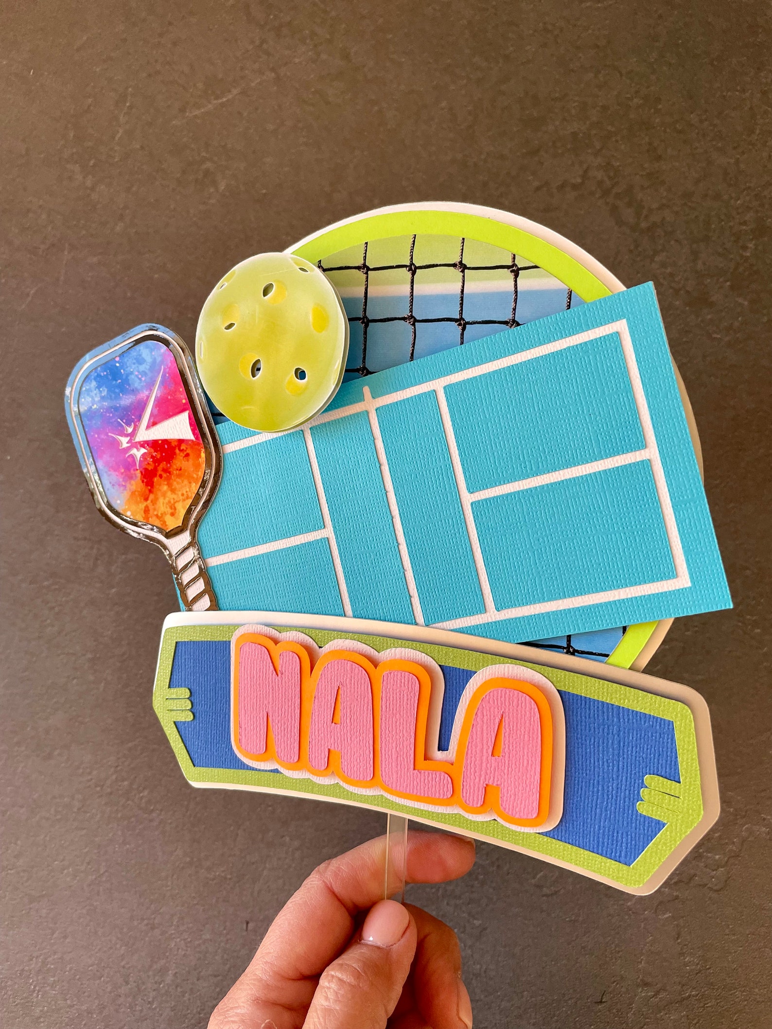 Pickleball Cake Topper, Sports Cake Topper, Racket Sports Topper ...