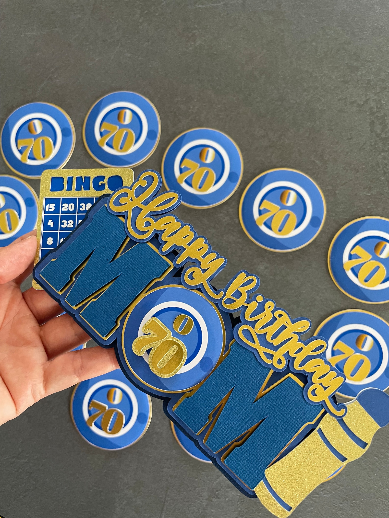 Bingo Birthday Cake Topper, Bingo Queen Birthday Party, Gambling Bingo ...