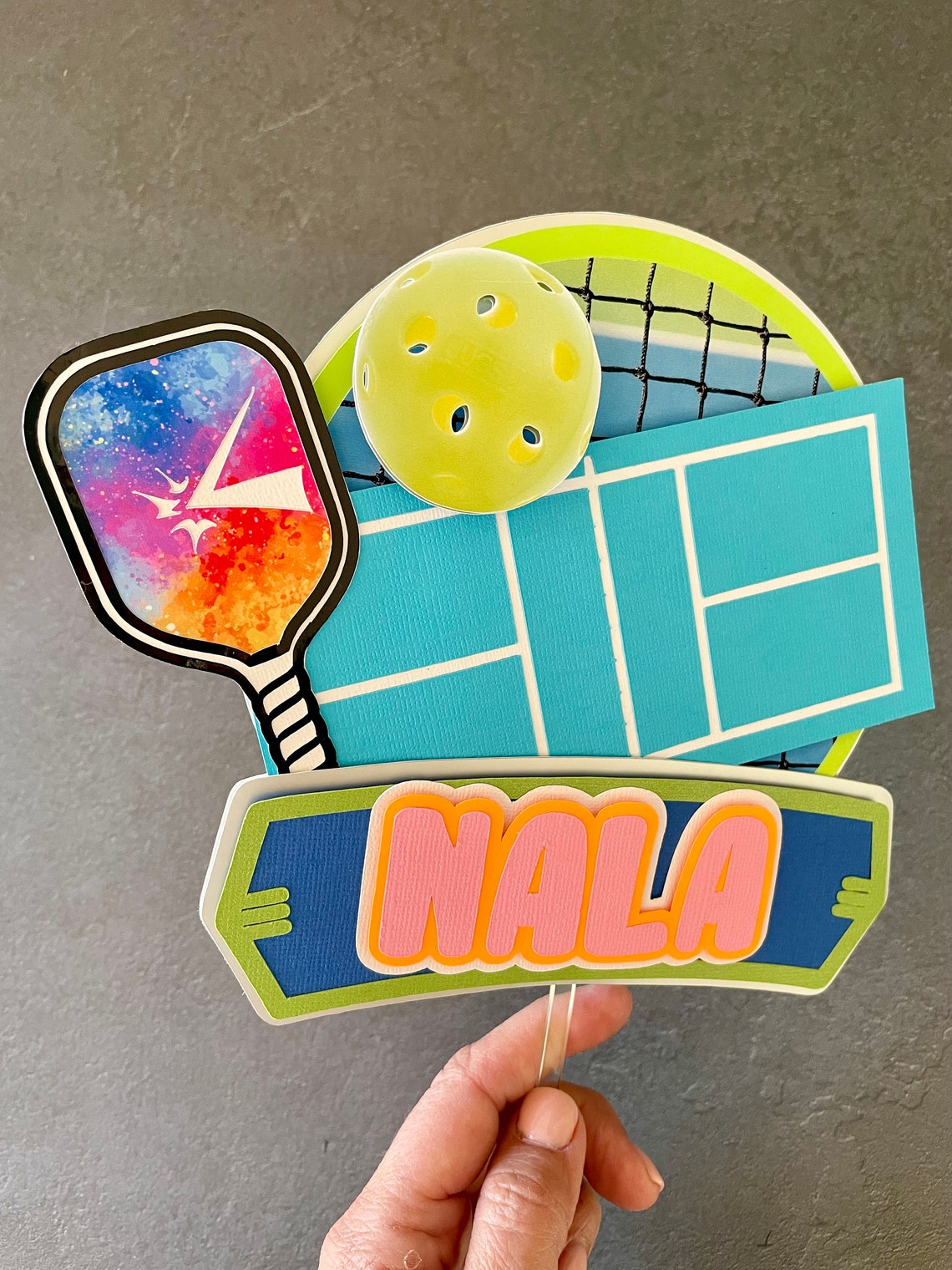 Pickleball Cake Topper, Sports Cake Topper, Racket Sports Topper ...