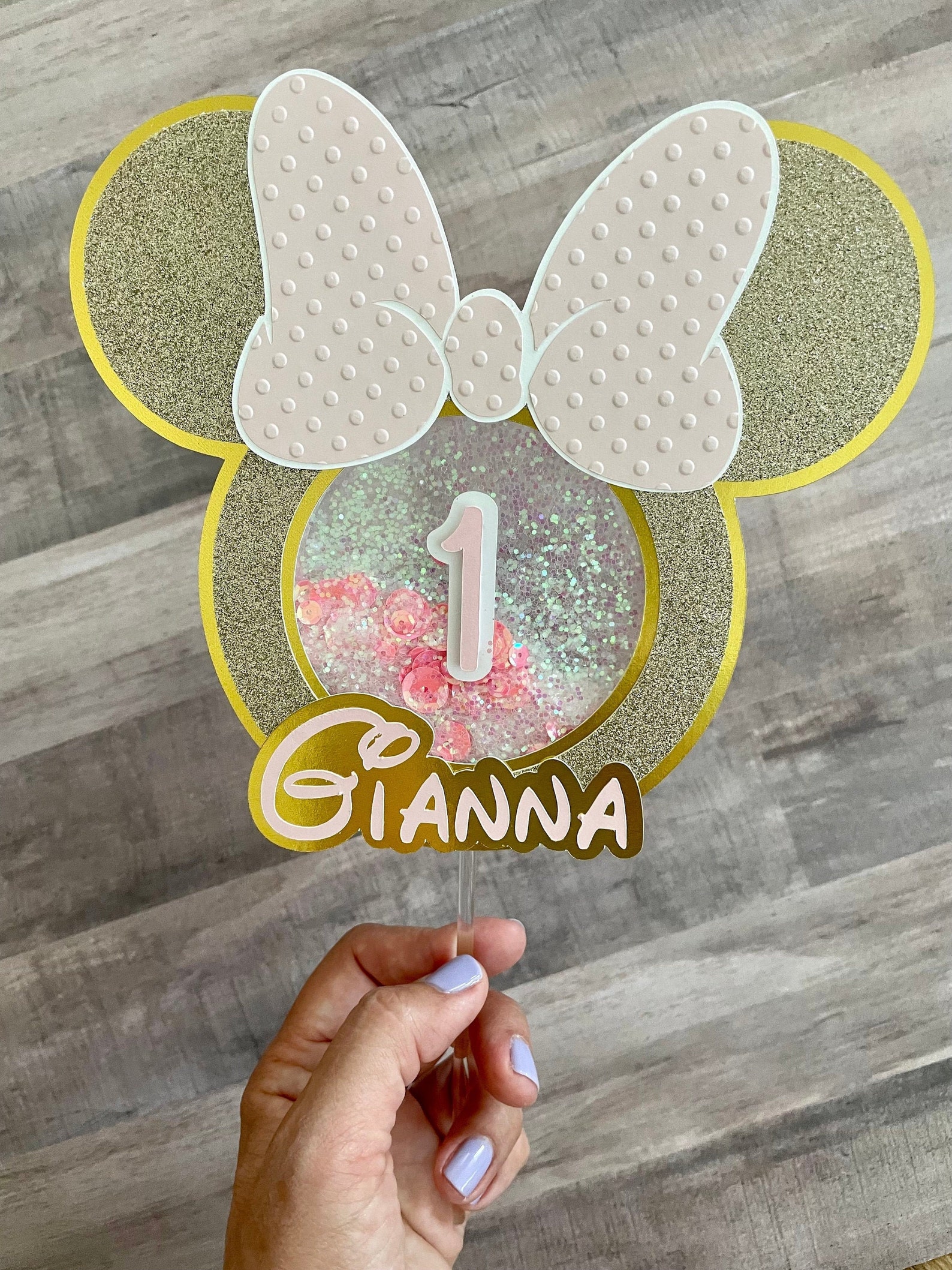 Minnie Magical Mouse Shaker Cake Topper Minnie Party Decor - Etsy