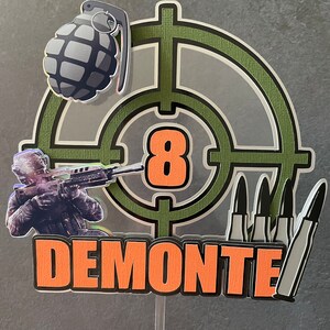 Military Birthday Cake Topper, Army Birthday Topper, Military Party ...