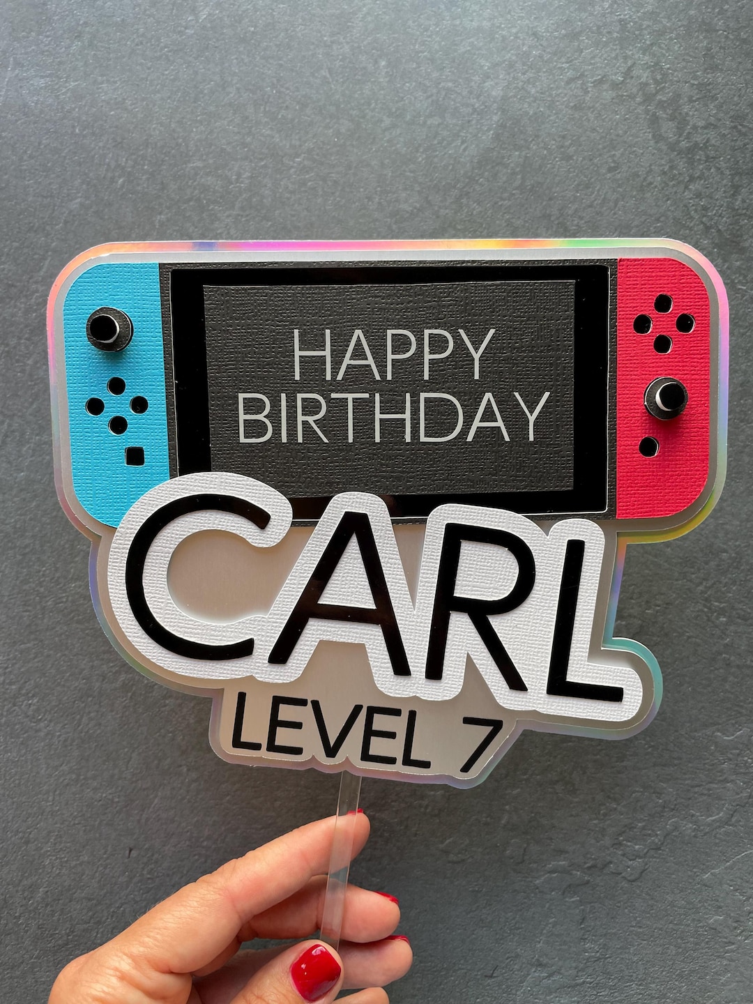 Customizable Game Console Cake Topper: Video Game Birthday Party Decor ...