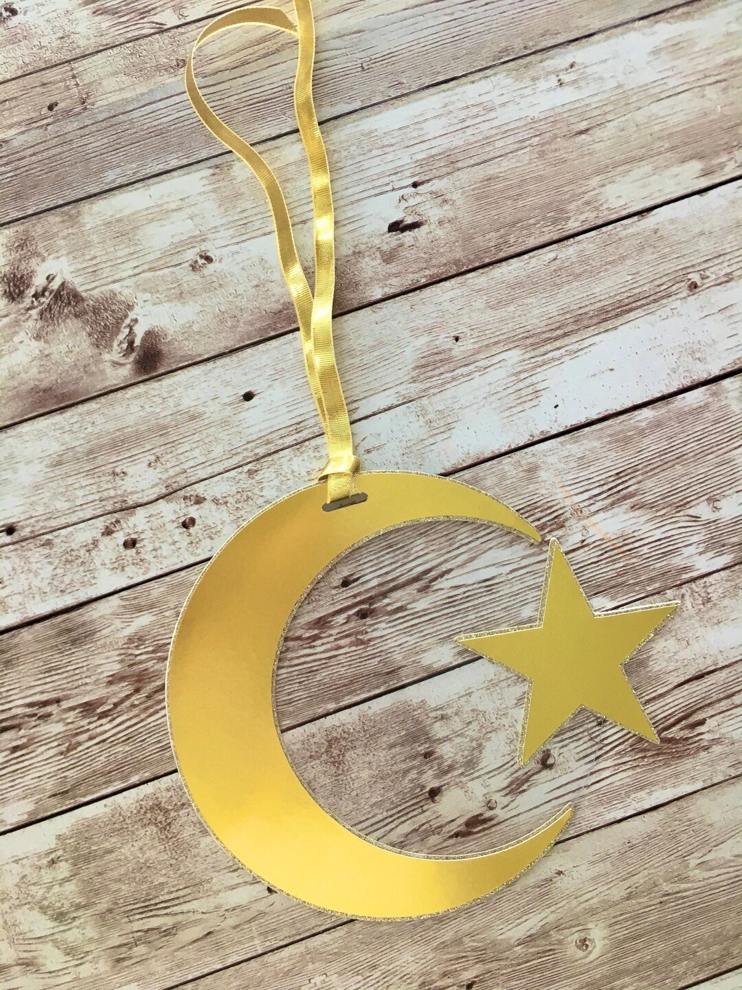 The Crescent Moon and Star Islam, Ramadan Cake Topper, Ramadan Decor ...