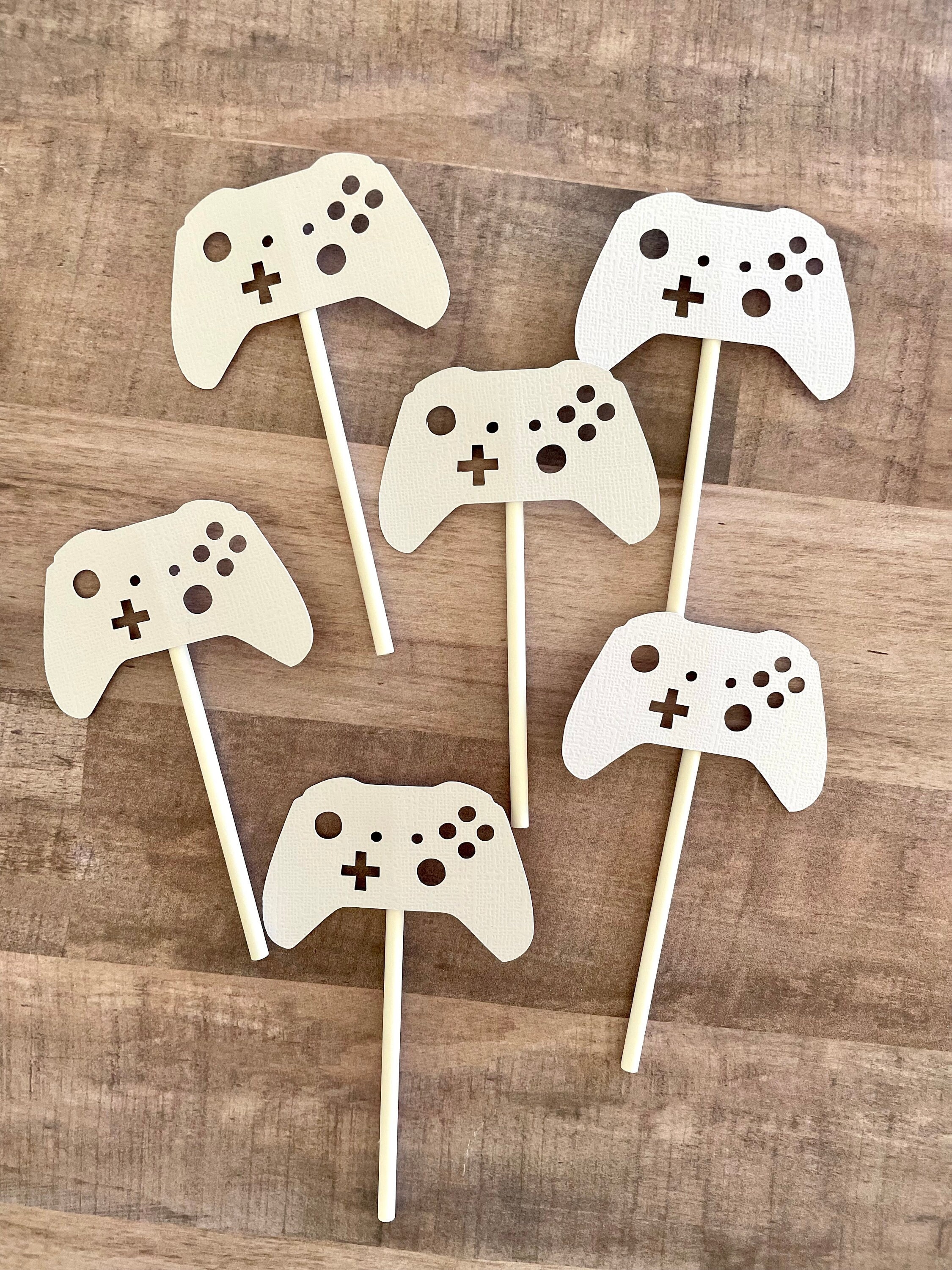 6 Game Controller Cupcake Toppers, Game Console Toppers, Game Party ...