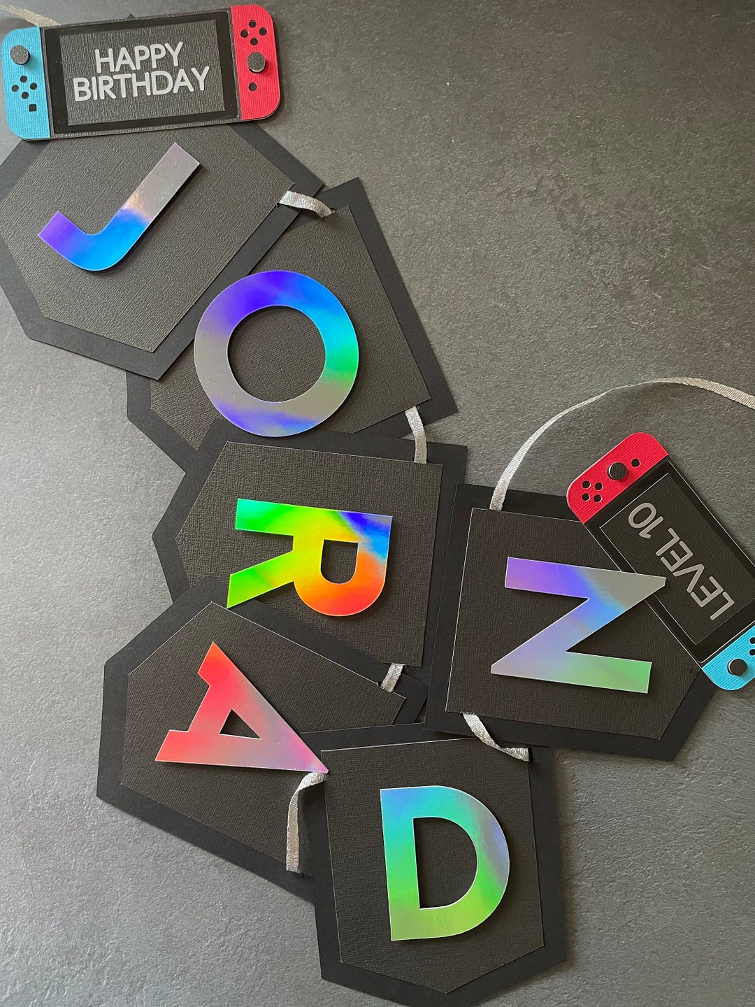 Game Controller Banner, Game Console Garland, Game Remote Birthday ...