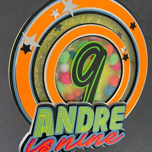 Glow in the Dark Cake Topper, Glow Birthday Party, Neon Birthday Party ...