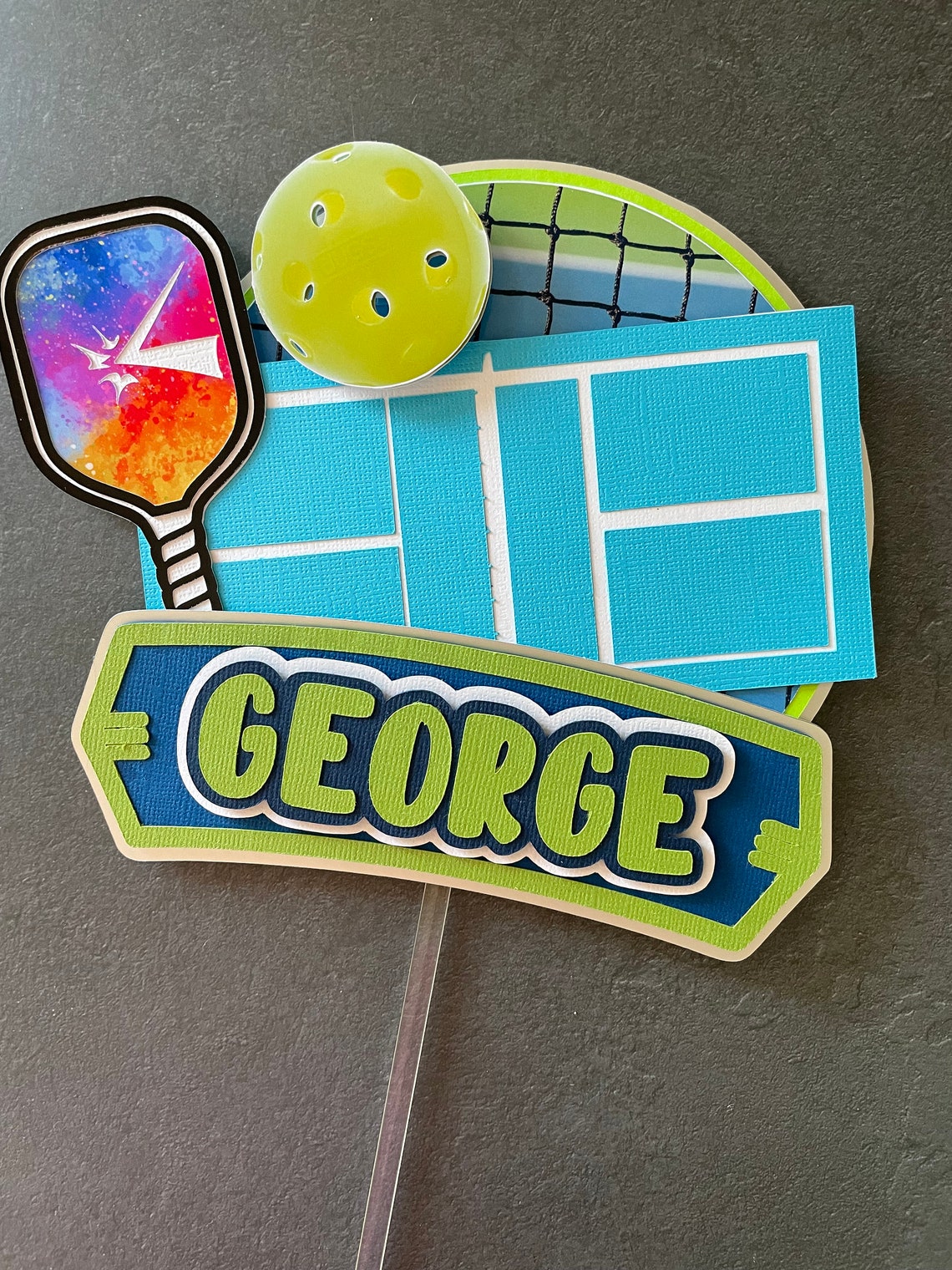 Pickleball Cake Topper, Sports Cake Topper, Racket Sports Topper ...