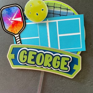 Handmade Pickleball Cake Topper: Sports Party Decor - Etsy