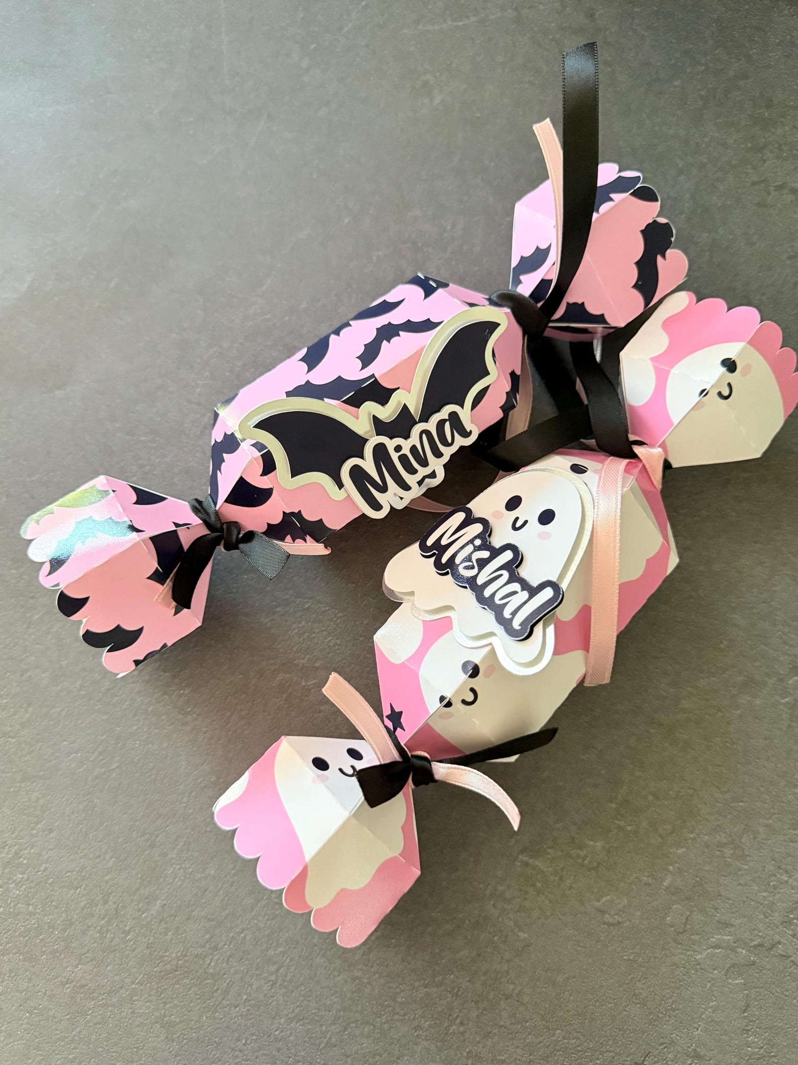 Handmade Halloween Ghost & Bat Cracker Party Favor Boxes - Set of 6 - Etsy