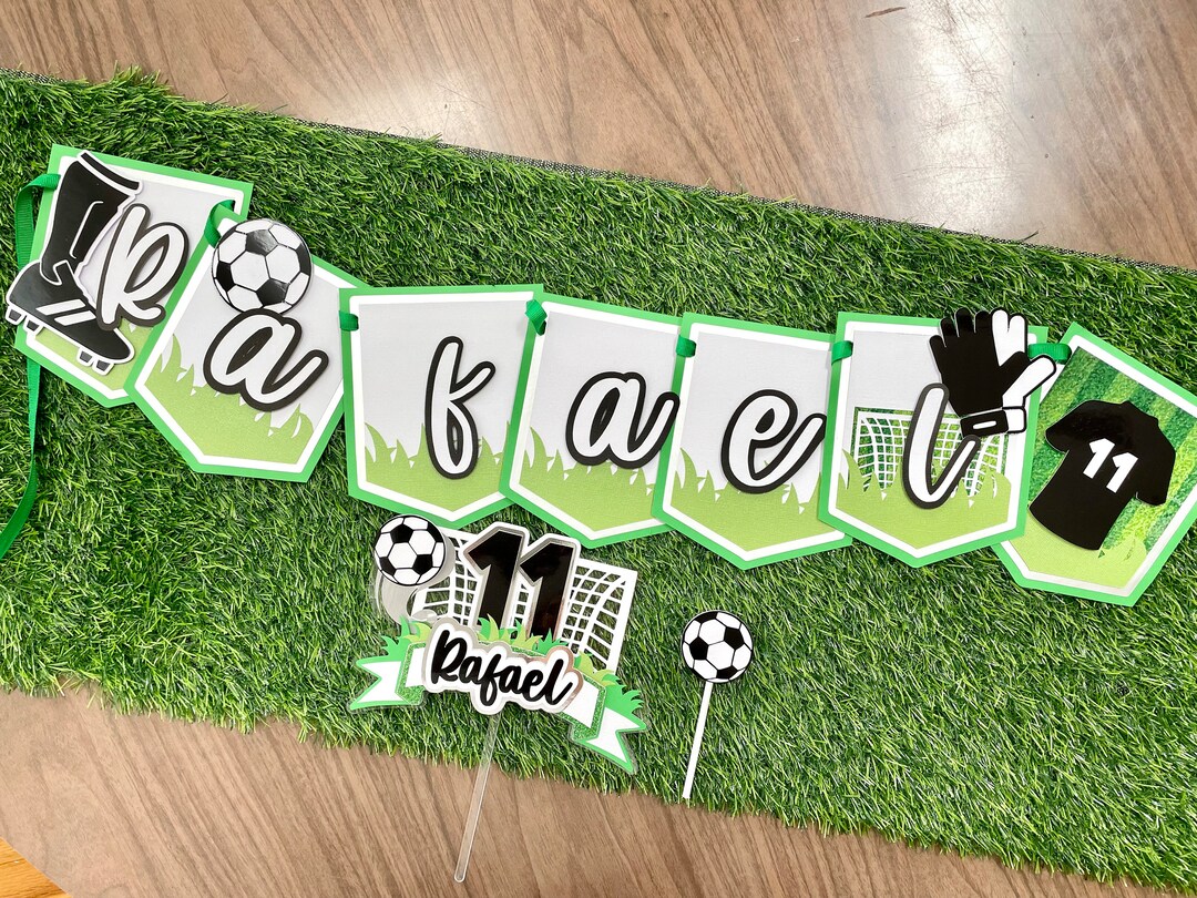 Soccer Birthday Party, Football Garland, European Football Party Decor ...