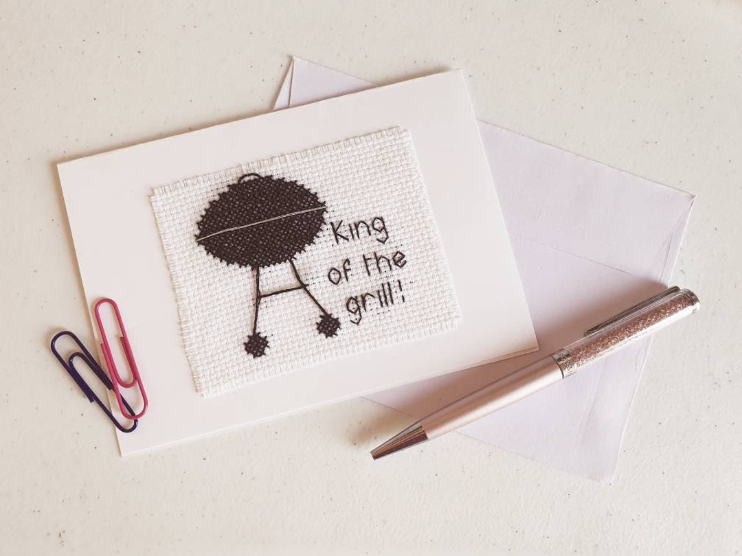 King of the Grill. for Him. Father's Day Card. Birthday Card. Gift Card ...