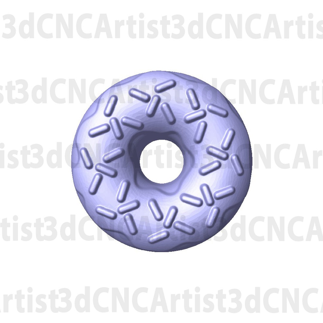 Donut STL File for 3d Printing, Laser, CNC Router - 3D Printable Model ...