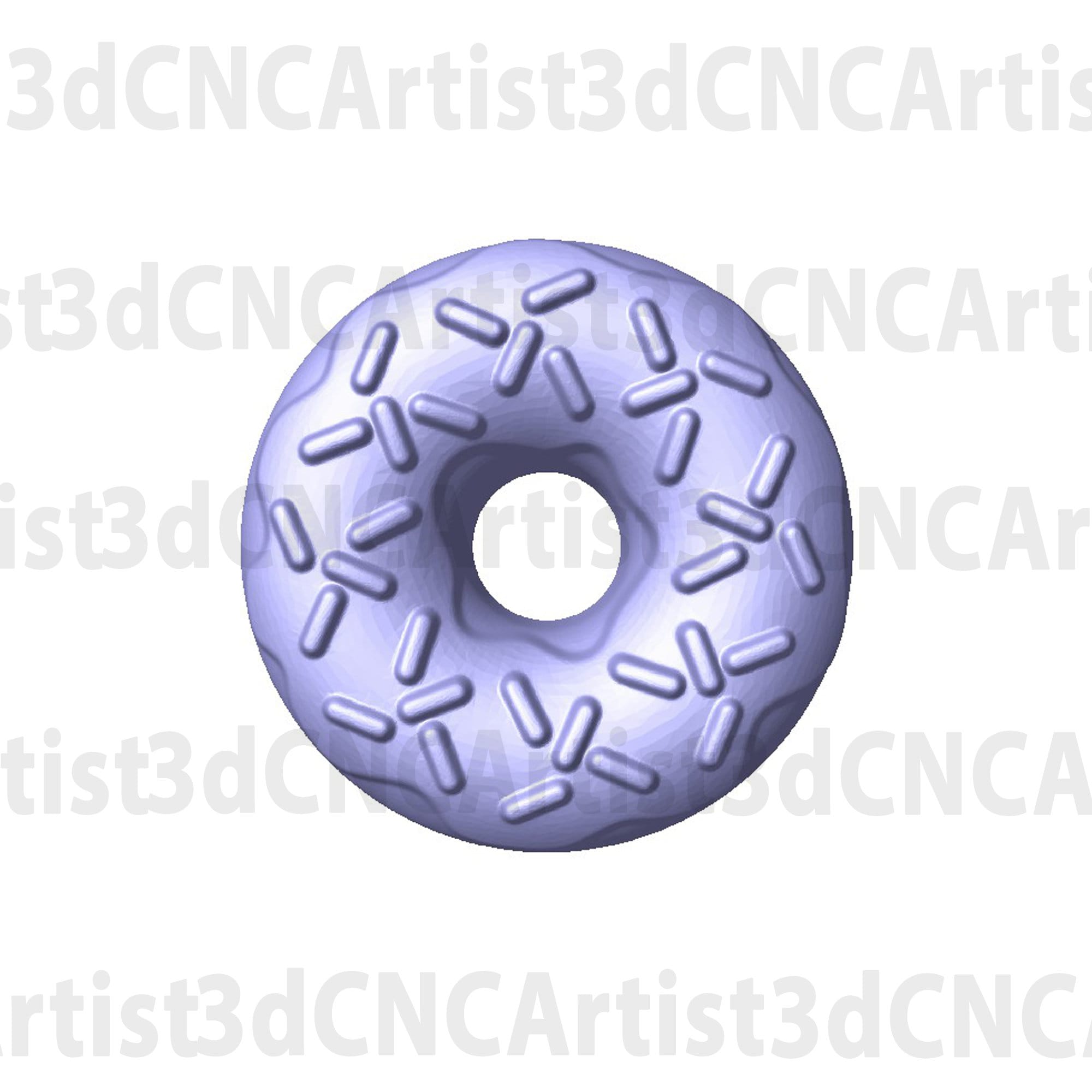 Donut STL File for 3d Printing, Laser, CNC Router - 3D Printable Model ...