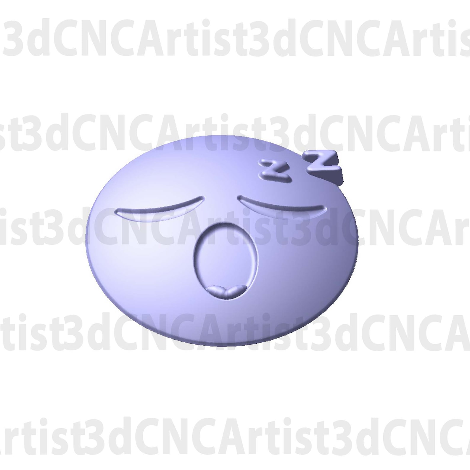 Emoji STL File for 3d Printing, Laser, CNC Router 3D Printable Model ...