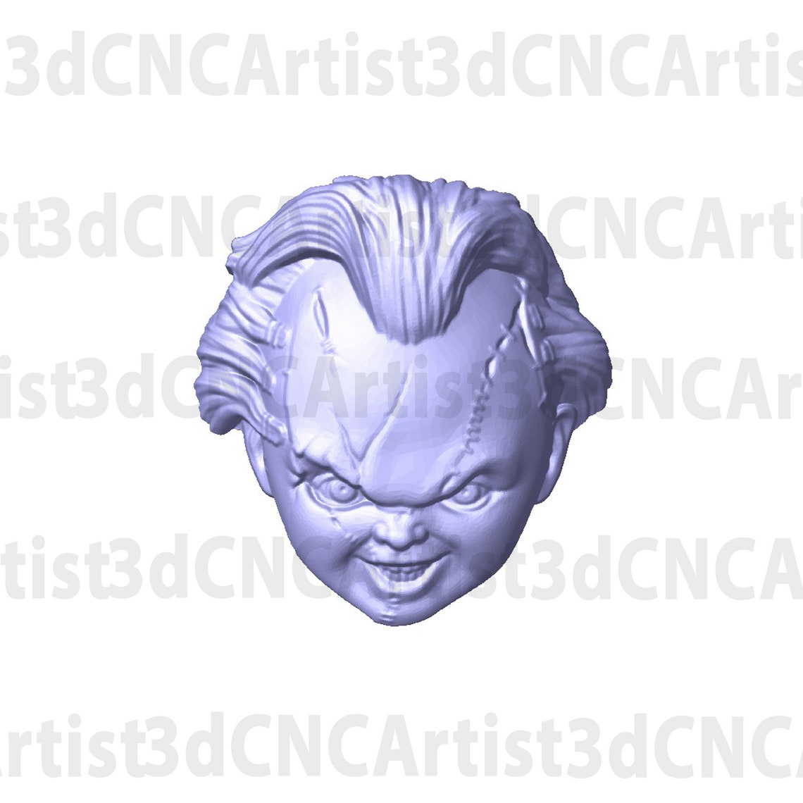 Chucky Doll STL File for 3d Printing, Laser, CNC Router - 3D Printable ...