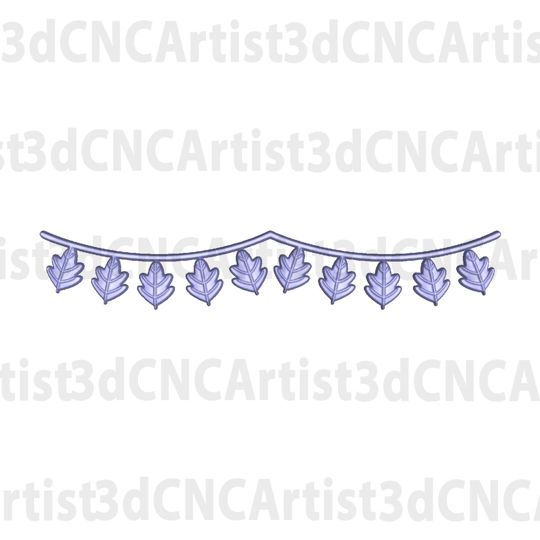 Autumn Garland STL File for 3d Printing - Laser CNC Router - 3D ...