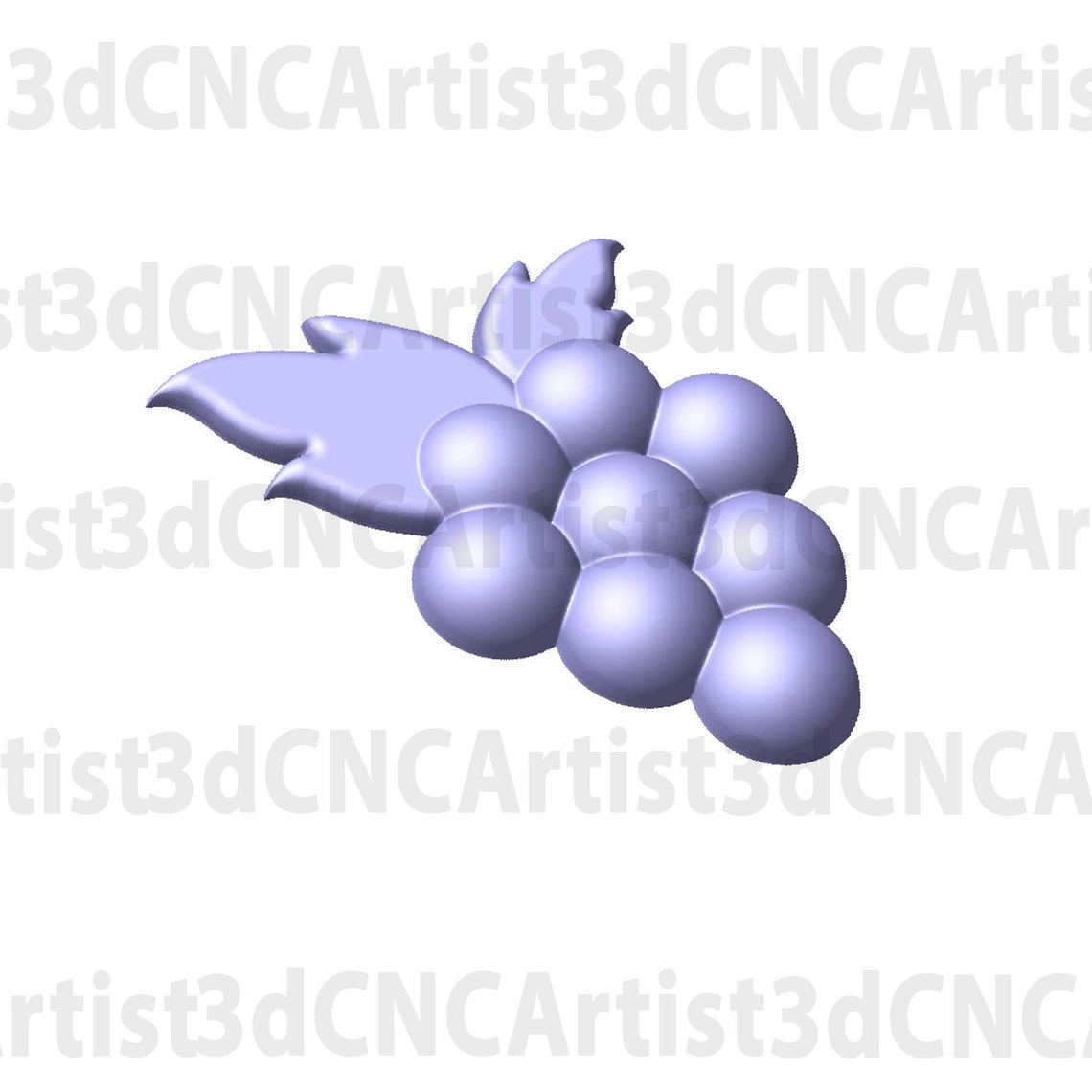 Grapes STL File for 3d Printing, Laser, CNC Router - 3D Printable Model ...
