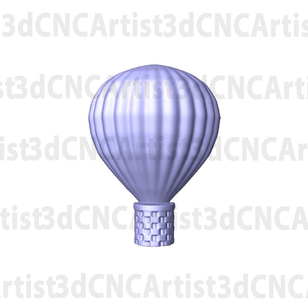 Hot Air Balloon STL File for 3d Printing, Laser, CNC Router - 3D ...