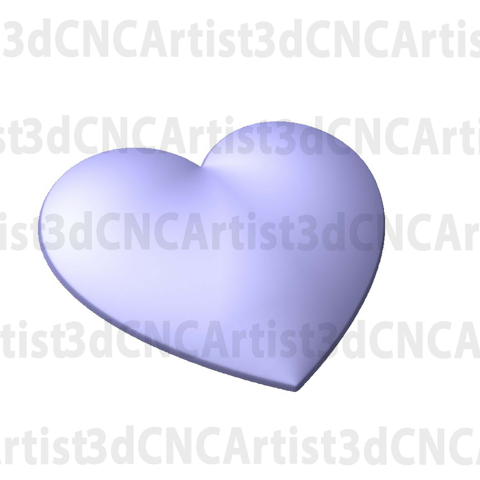 Heart STL File for 3d Printing, Laser, CNC Router - 3D Printable Model ...