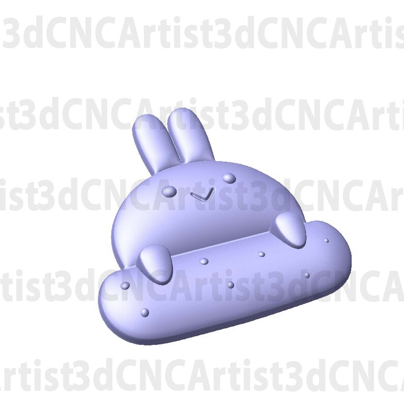 Kawaii Bunny Pool Float STL File for 3d Printing, Laser, CNC Router ...