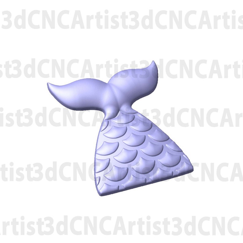 Mermaid Tail STL File for 3d Printing, Laser, CNC Router - 3D Printable ...