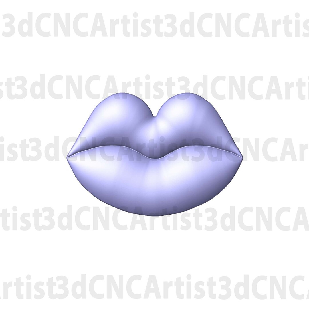 Lips STL File for 3d Printing, Laser, CNC Router - 3D Printable Model ...