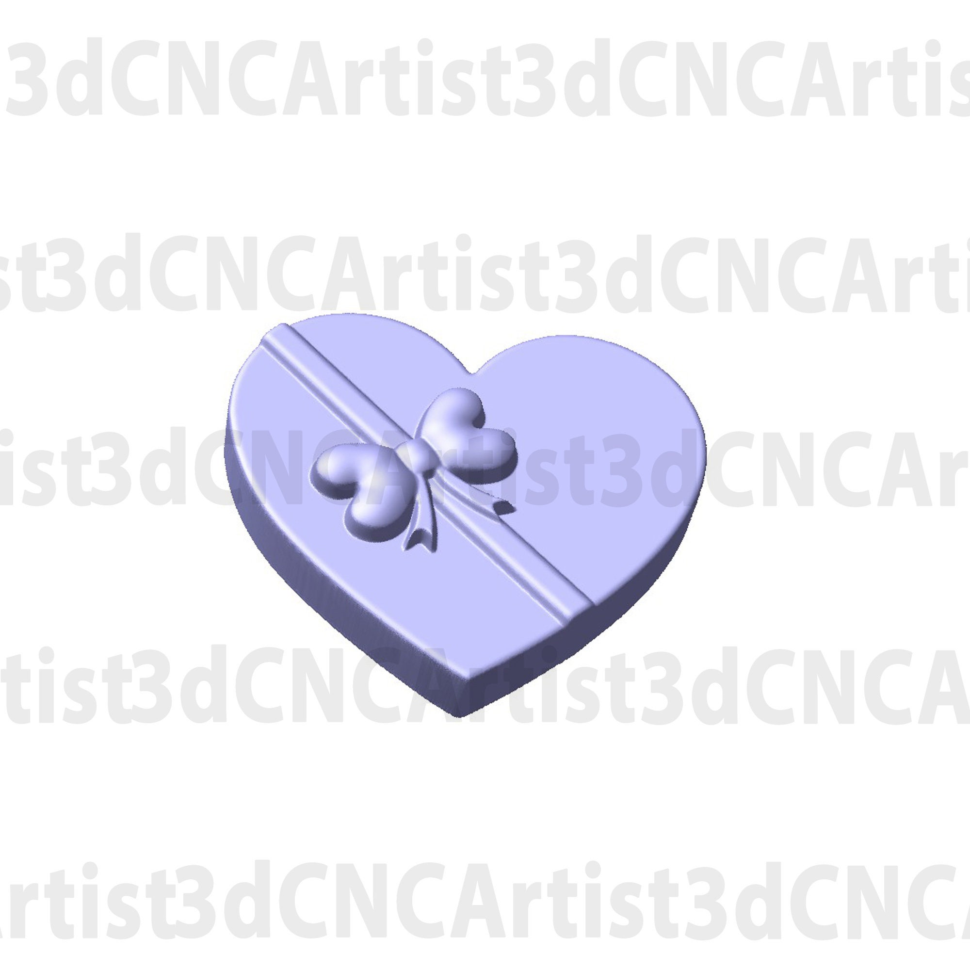 Box of Chocolates STL File for 3d Printing, Laser, CNC Router - 3D ...