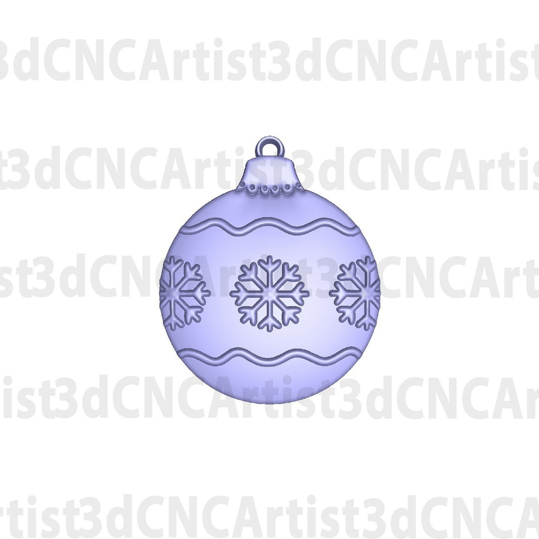 Christmas Ornament STL File for 3d Printing Laser CNC Router 3D ...