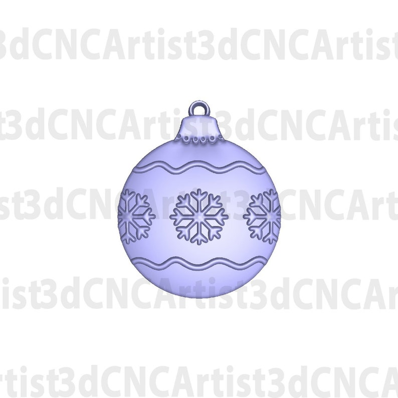 Christmas Ornament STL File for 3d Printing Laser CNC Router 3D ...