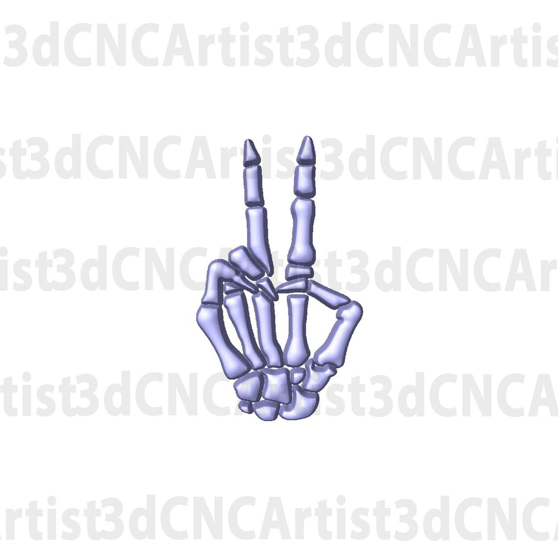 Skeleton Fingers STL File for 3d Printing Laser CNC Router - Etsy