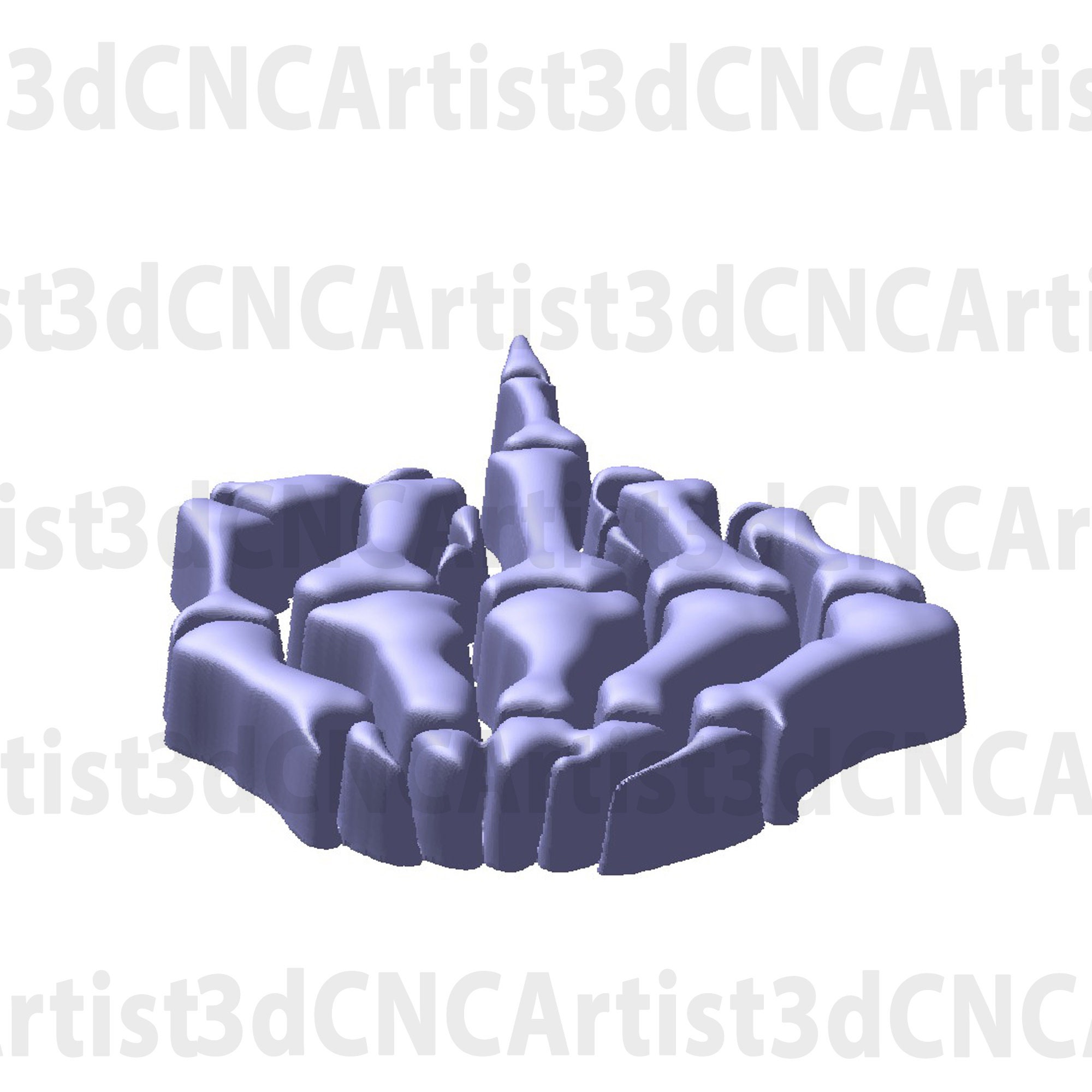 Skeleton Fingers STL File for 3d Printing Laser CNC Router 3D Printable ...