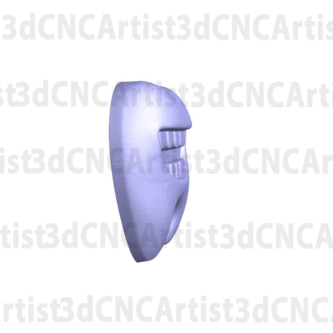 Smiling Tooth STL File for 3d Printing, Laser, CNC Router - 3D ...