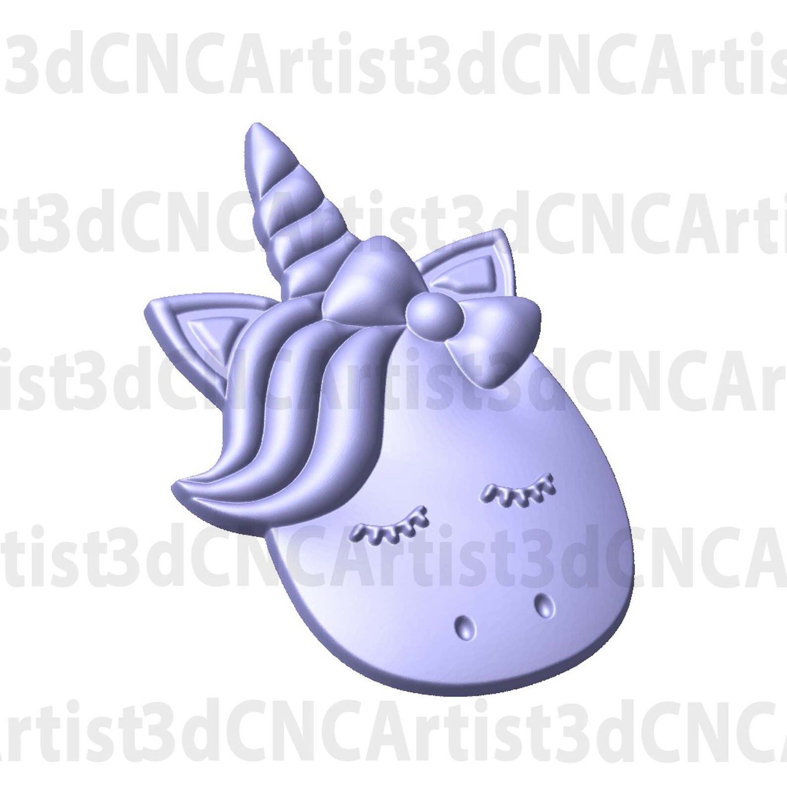 Unicorn STL File for 3d Printing, Laser, CNC Router - 3D Printable ...
