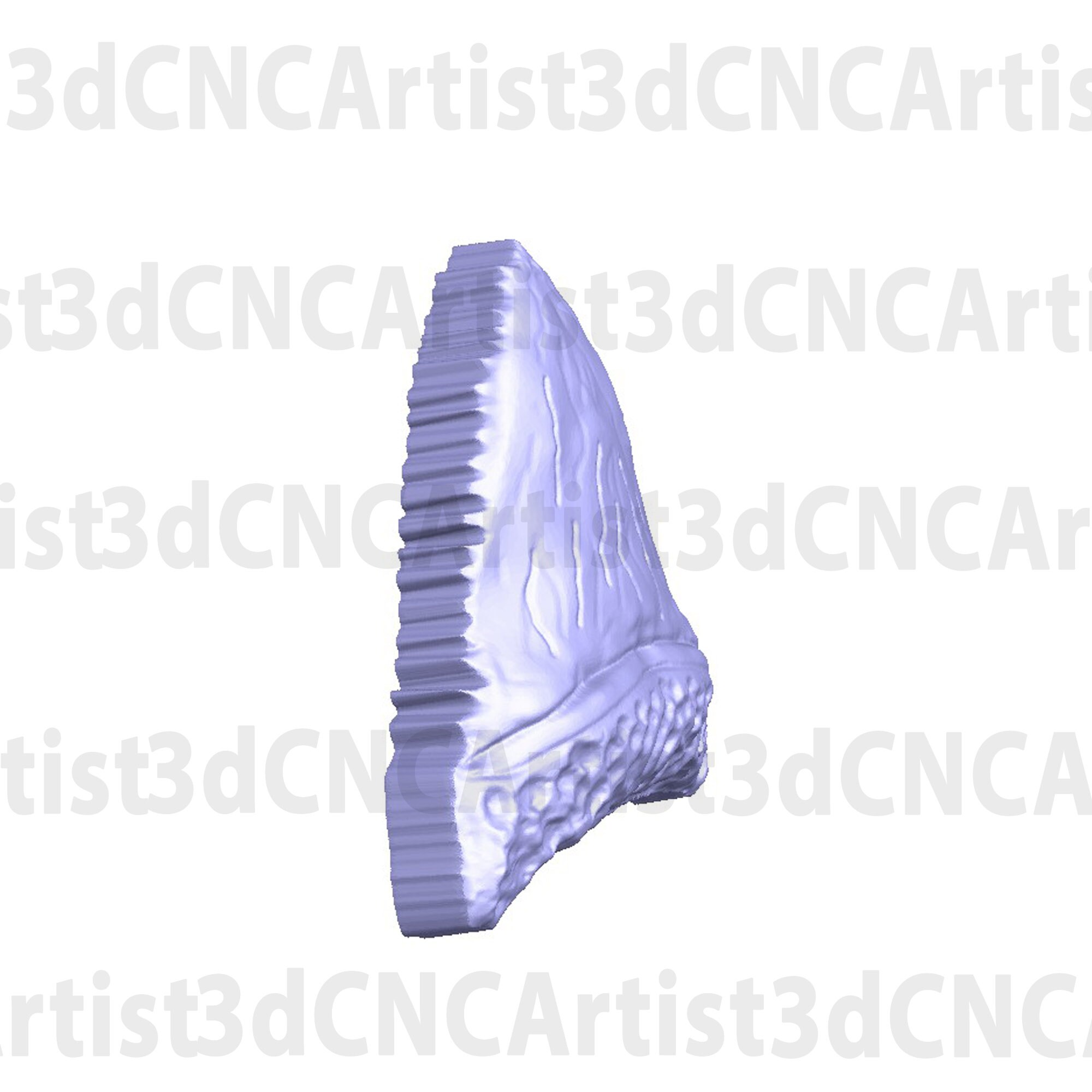 Shark Tooth STL File for 3d Printing, Laser, CNC Router - 3D Printable ...