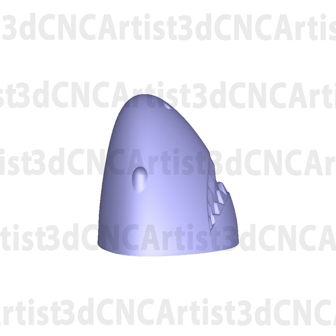Shark Head STL File for 3d Printing, Laser, CNC Router - 3D Printable ...