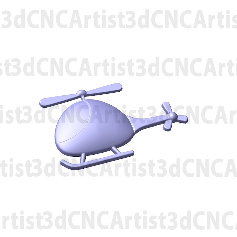Helicopter STL File for 3d Printing, Laser, CNC Router - 3D Printable ...