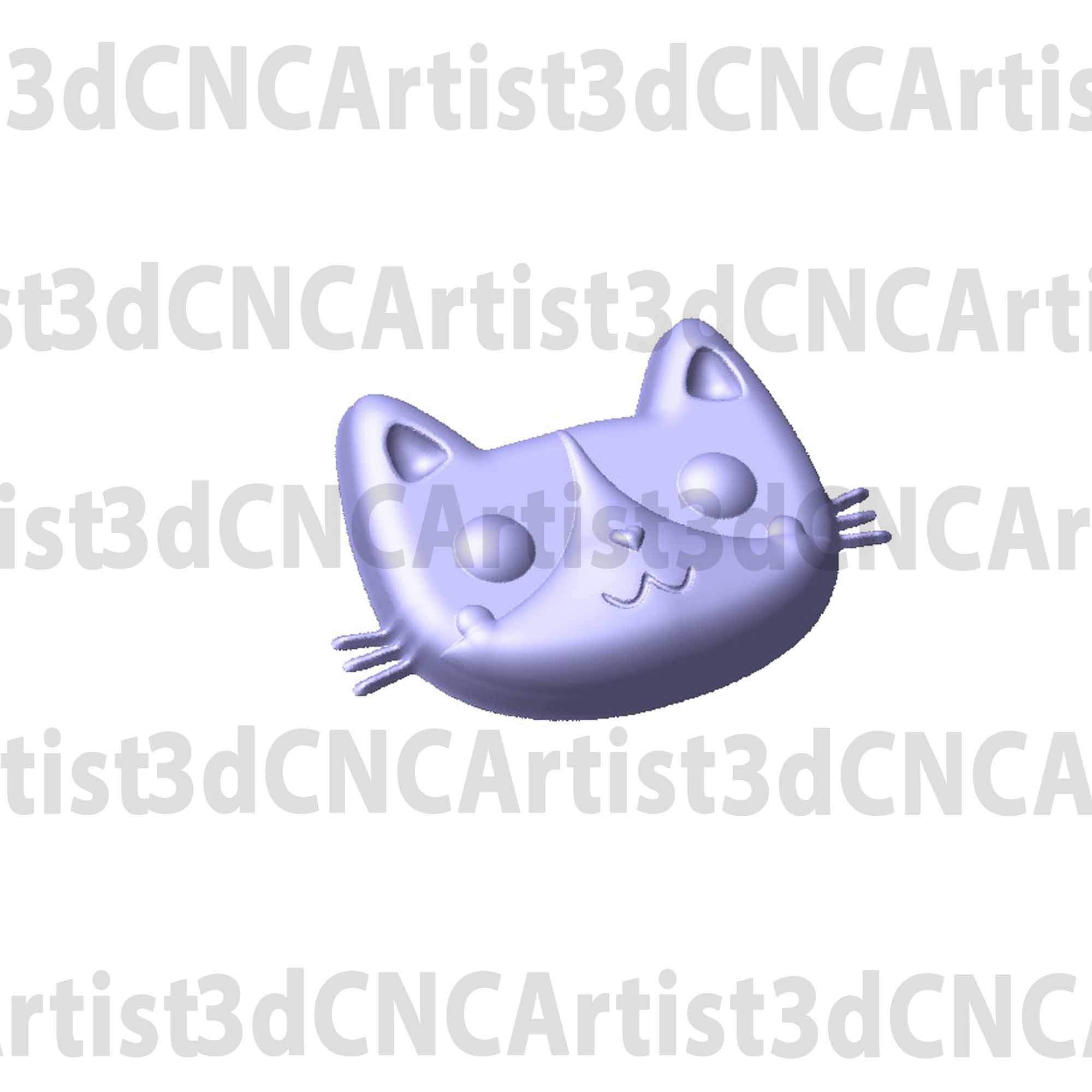 Cat STL File for 3d Printing, Laser, CNC Router - 3D Printable Model ...