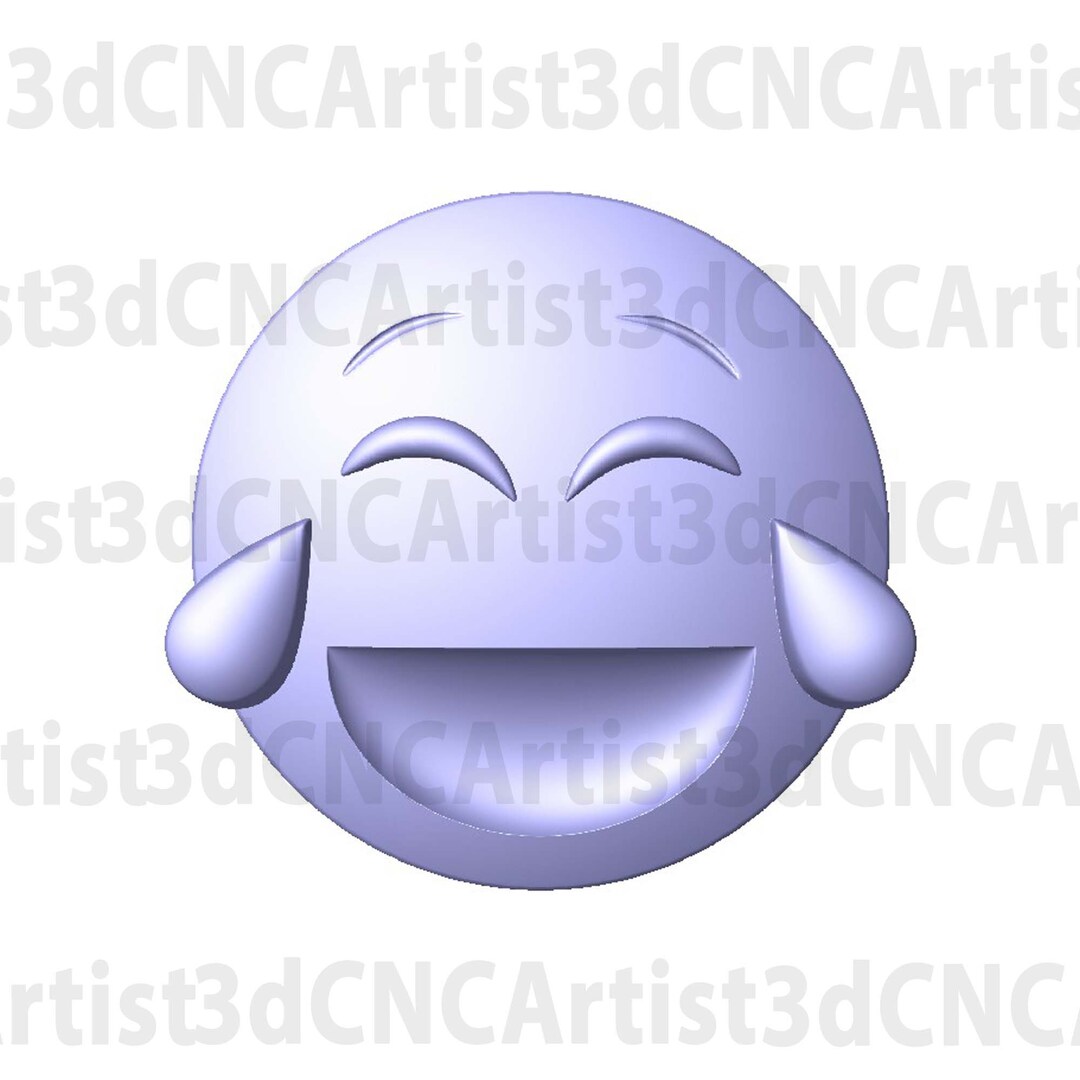 Emoji STL File for 3d Printing, Laser, CNC Router - 3D Printable Model ...