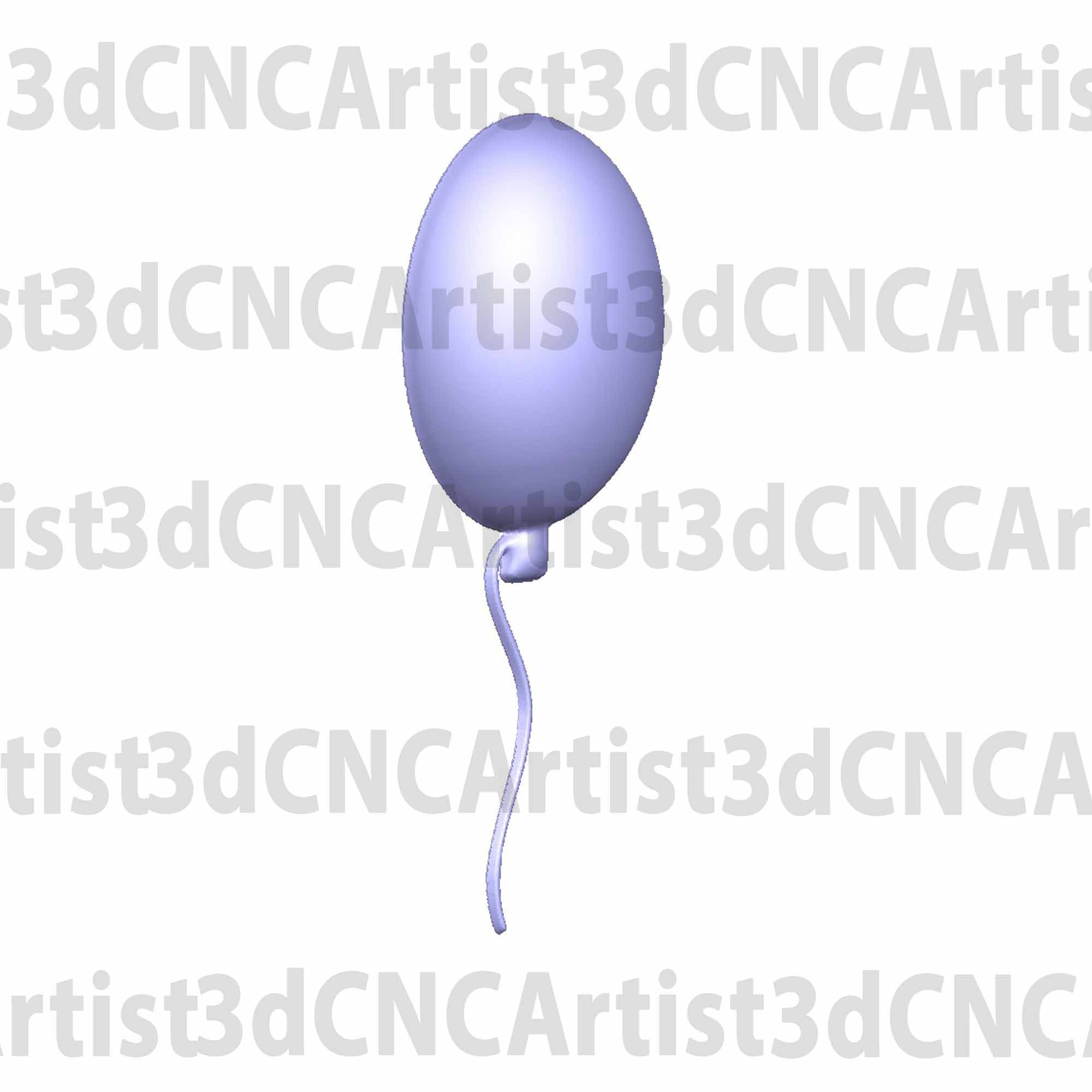 Balloon STL File for 3d Printing, Laser, CNC Router - 3D Printable ...