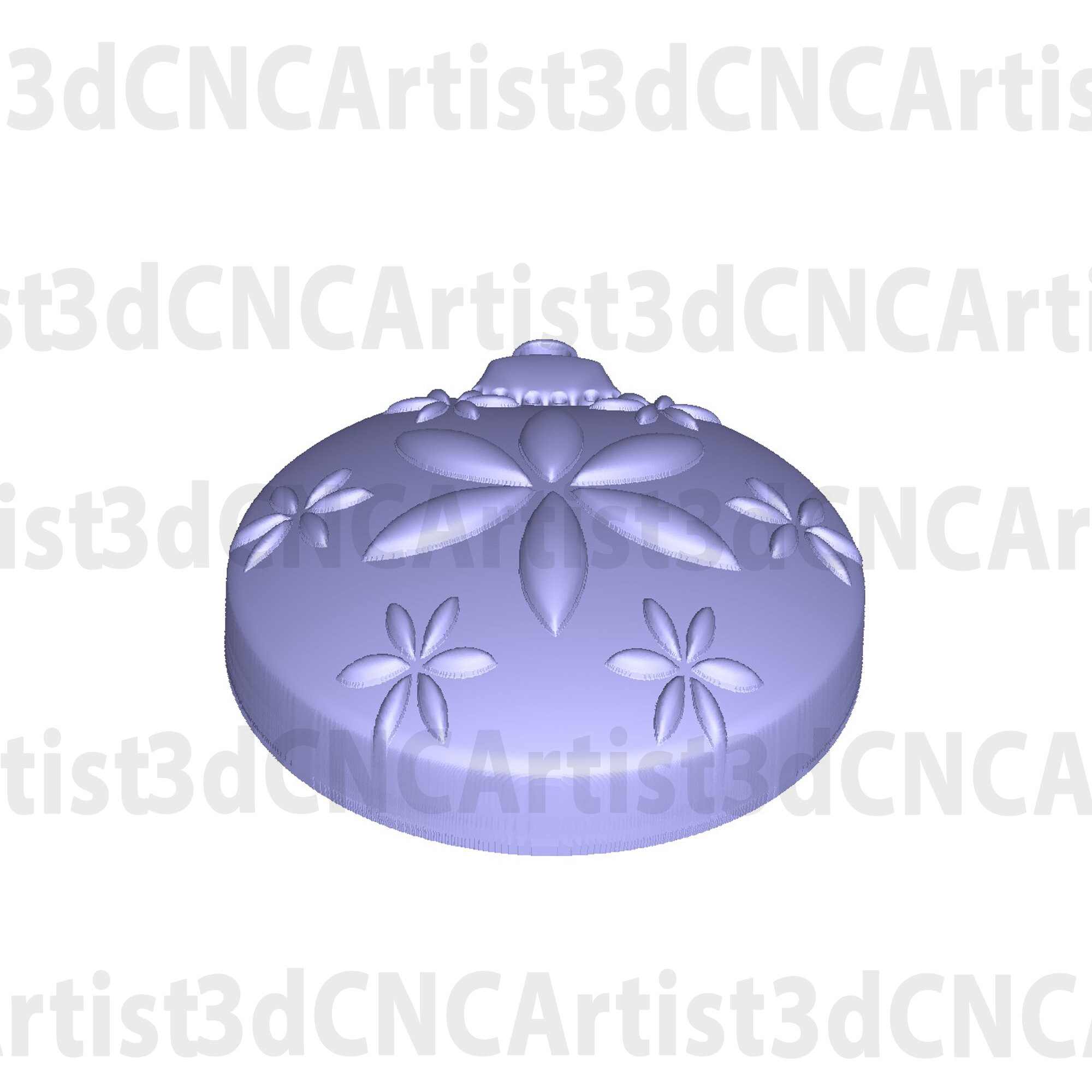 Christmas Ornament STL File for 3d Printing - Laser CNC Router - 3D ...