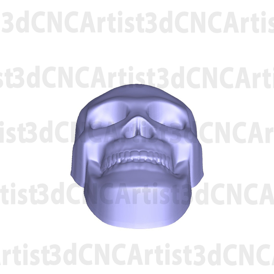 Skull STL File for 3d Printing - Laser CNC Router - 3D Printable Model ...