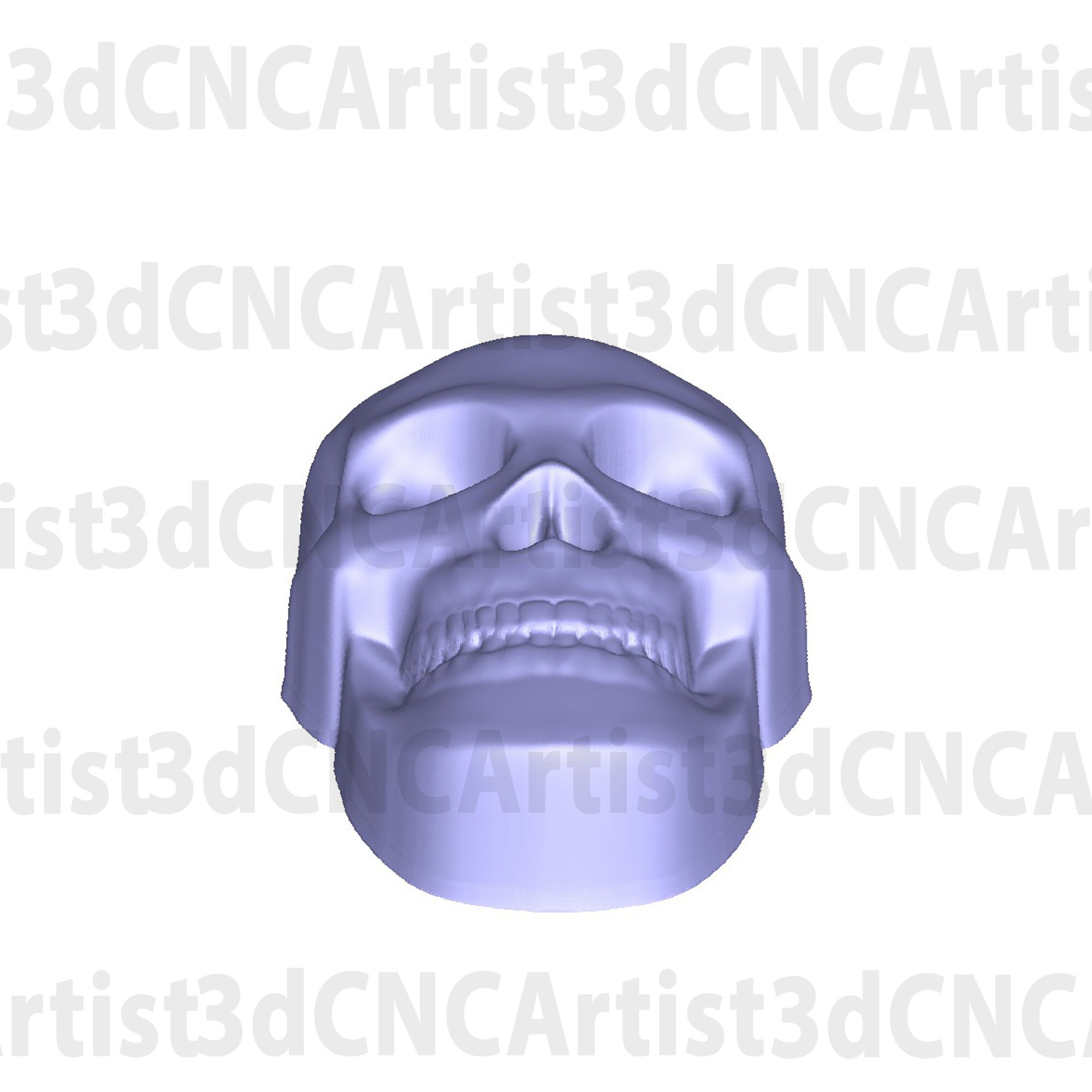 Skull STL File for 3d Printing - Laser CNC Router - 3D Printable Model ...