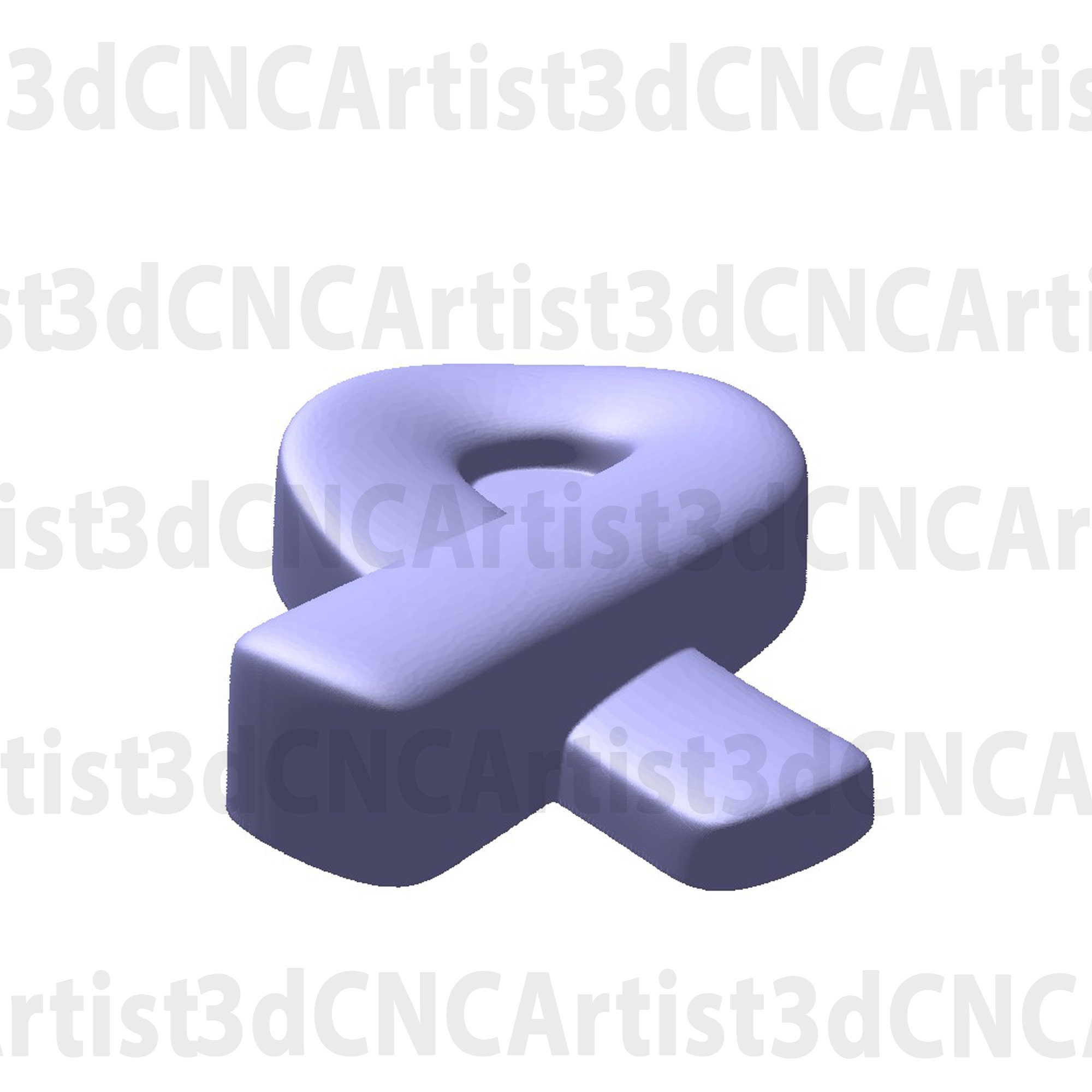 Awareness Ribbon STL File for 3d Printing, Laser, CNC Router - 3D ...