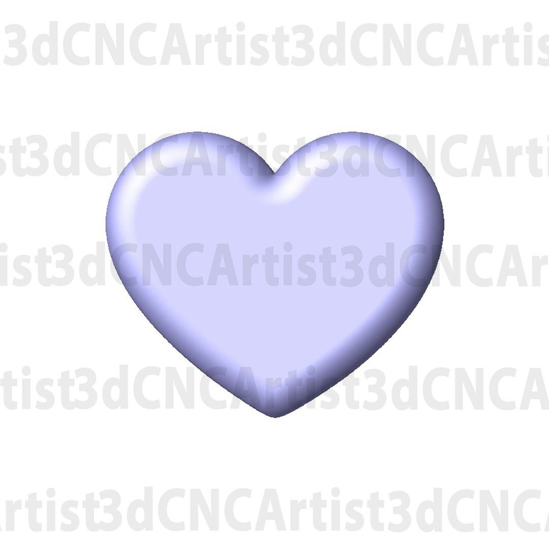 Heart STL File for 3d Printing, Laser, CNC Router - 3D Printable Model ...